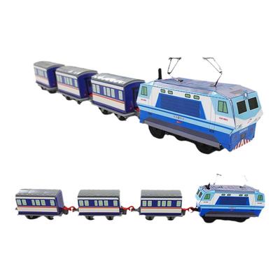 筑梦岛火车韶山8型电力机车玩具SS8电动DF东风型益智儿童绿皮火车