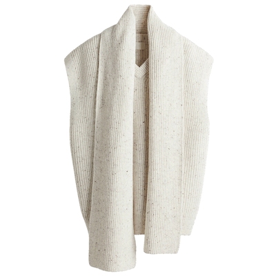 HM女装毛针织冬季围巾领毛线背心1307408