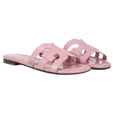 虞书欣同款SAM EDELMAN山姆爱德曼26春新款外穿一字拖女士粉白BAY