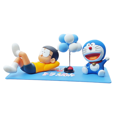 睡觉大雄车内装饰蓝胖子汽车摆件