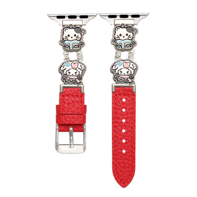 FIT4新款猫猫蝴蝶间皮表带高级感