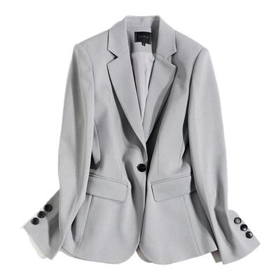 OFFIY高级灰职场正装小西装外套