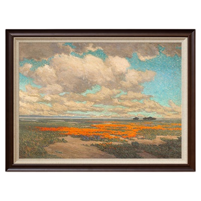 法式客厅装饰画中古艺术风景挂画
