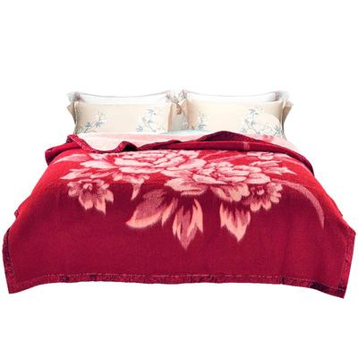 凤凰老式加厚结婚秋冬纯羊毛毯