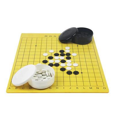 黑白儿童初学者盒装皮革棋子