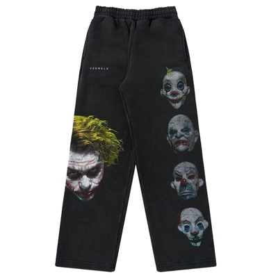 丑爷蝙蝠侠宽松直筒棉长裤跑步裤