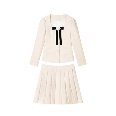 小香风套装女秋冬高级感两件套裙