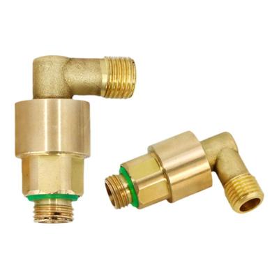 打药机配件90度直角活接全铜材质