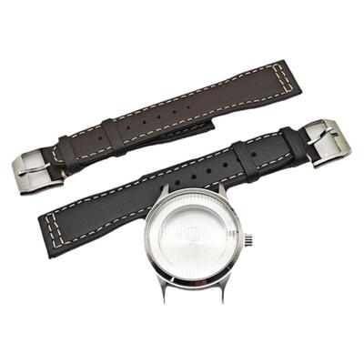 代用飞行员系列表壳全套40MM不锈钢表壳表带表盘适8215/2813机芯