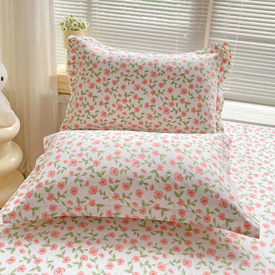 A类纯棉枕套全棉枕芯套一对装74x48cm斜纹布全棉布单人学生宿舍