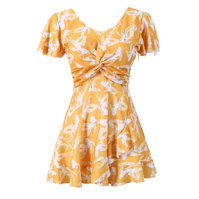 特步游泳衣女遮肚显瘦仙女范学生