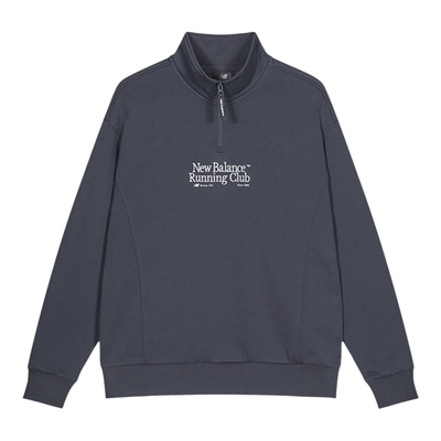 New Balance/NB正品2025新款男子经典透气立领卫衣NCE11021-GR