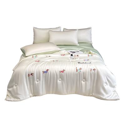 A类凉感双面冰丝夏被夏凉被