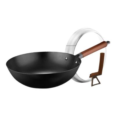 爱仕达铸铁30/32/34cm0涂层炒锅