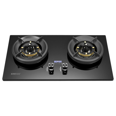 防干烧燃气灶双灶全自动熄火断气