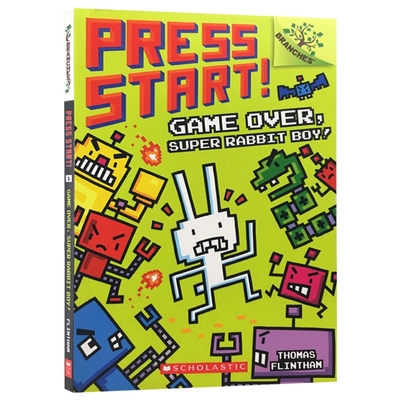 华研原版 方块兔1 英文原版 Game Over Super Rabbit Boy Press Start! 1 学乐大树系列 英文版 进口英语书籍
