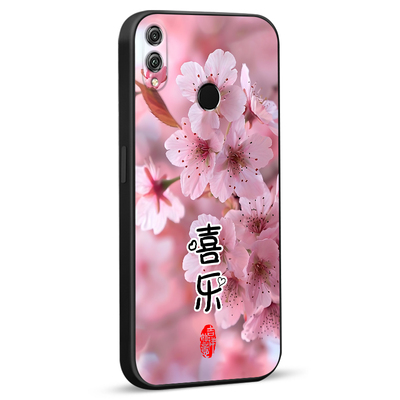 luckrider适用于华为荣耀8x花好月圆jsn-al00风景彩绘外壳荣耀8X时尚插画jsn-al00防摔磨砂honor好寓意图8X软