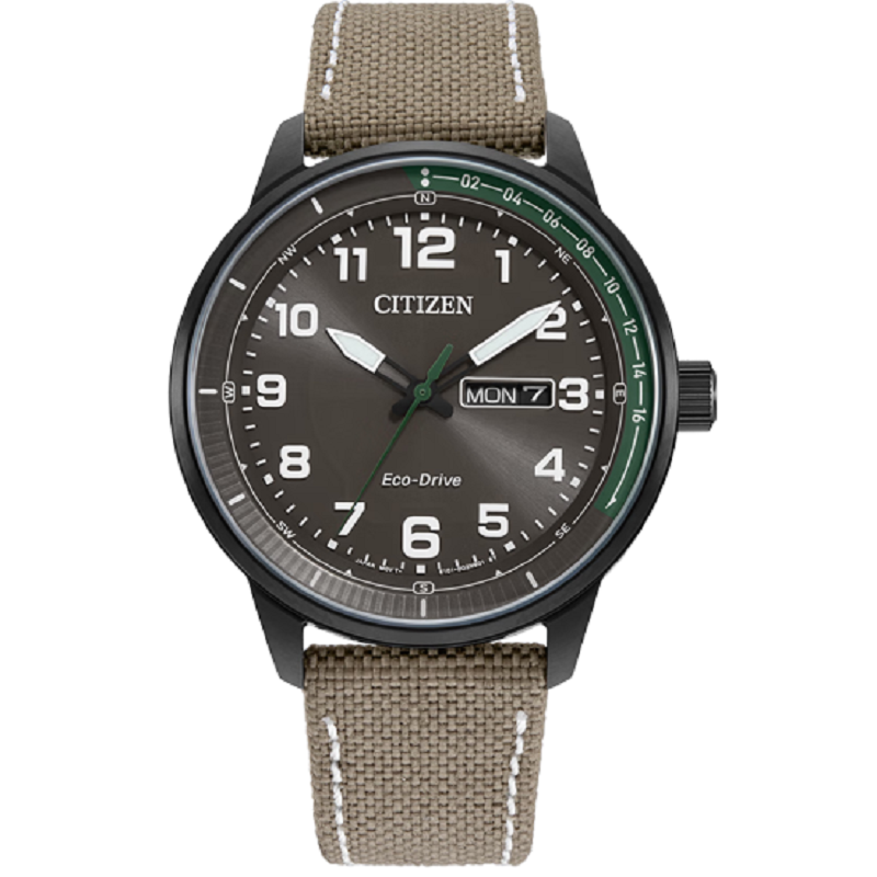 西铁城(CITIZEN)手表光动能小牛皮带商务休闲时尚男表BM8595-16H_虎窝淘