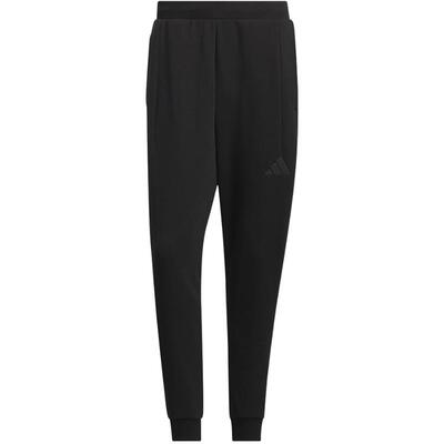 【自营】Adidas阿迪达斯男子休闲裤束脚运动黑色针织长裤JY6955