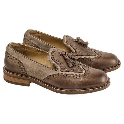 fed低跟乐福鞋秋季新款女鞋英伦风小皮鞋真皮单鞋女S0905-YAB836