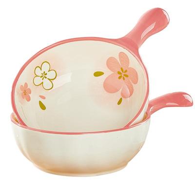 优尊陶瓷家用釉下彩手柄碗