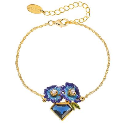 juicygrape蓝色虞美人组合饰品