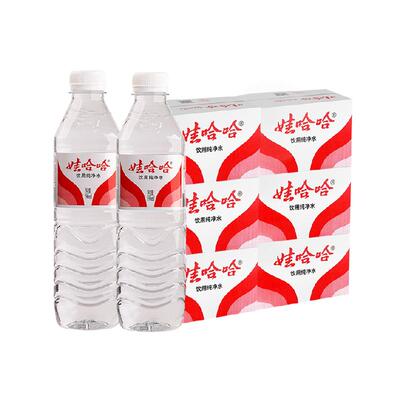 娃哈哈饮用纯净水596ml*24瓶X6箱