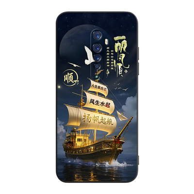 适用于OPPOReno2精美彩绘手机壳