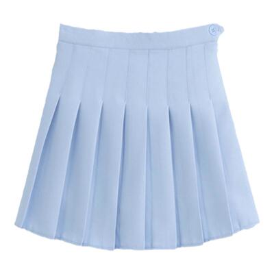 春季马卡龙色少女百搭制服半身裙