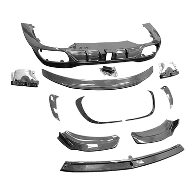 奔驰新C级W206前铲后唇真碳纤维