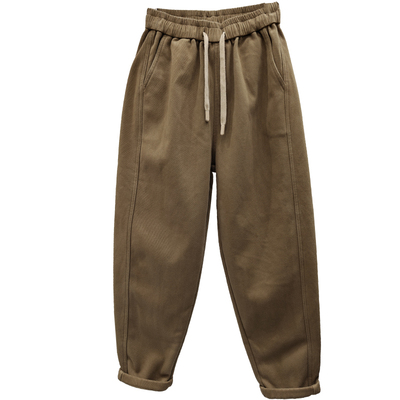 宽松休闲裤哈伦裤女加绒加厚