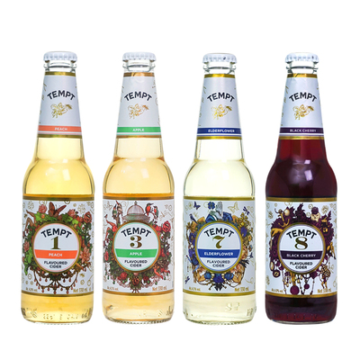 国产果味西打酒TEMPT七号