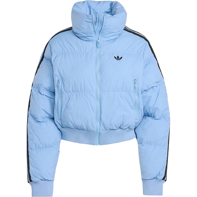 Adidas/阿迪达斯正品三叶草女士休闲保暖短款运动立领棉服JX2969