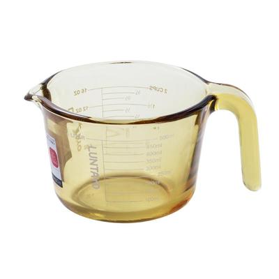 带盖防尘食品级耐高温玻璃猪油罐