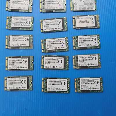 Transcend TS128ZBTMM1600 128GB M.2 SSD Lot of 15 mix
