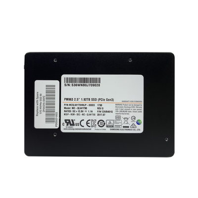 三星企业级硬盘u.2固态硬盘1.92T