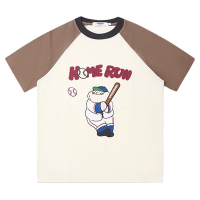 UNDERBOBO棒球插肩袖通勤百搭T恤