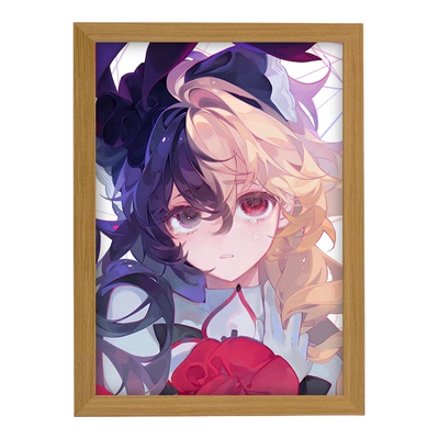 Arcaea音游周边韵律源点动漫镜子灯光画可挂装饰相框画三色小夜灯