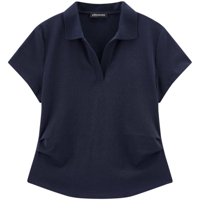 太平鸟通勤经典polo领短袖T恤