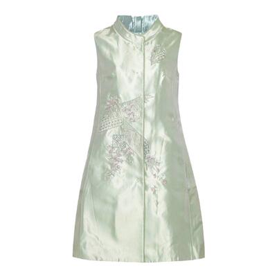 (SHIATZYCHEN刺绣无袖连衣裙