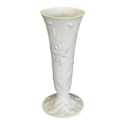 寂风生活新中式小花瓶浮雕陶瓷