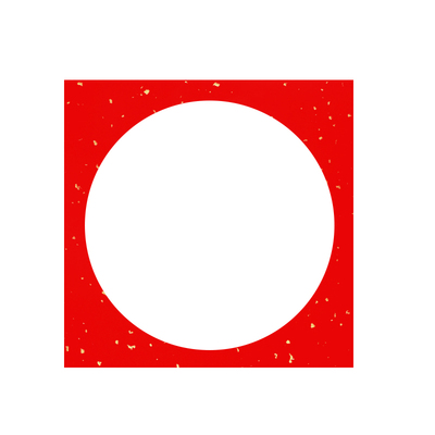 万年红洒金宣卡纸书法毛笔字国画专用作品展示纸38x38cm半生熟外方内圆红色新年写福字硬卡镜片纸斗方红色纸
