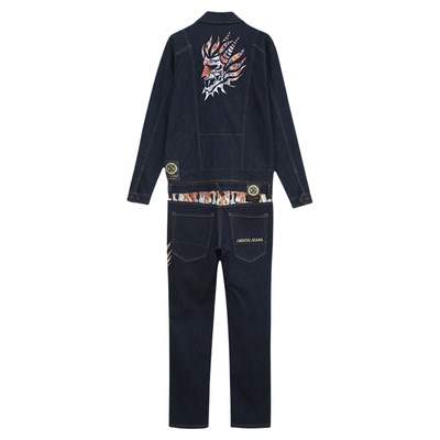 鬼洗虎年男士连体裤牛仔长裤