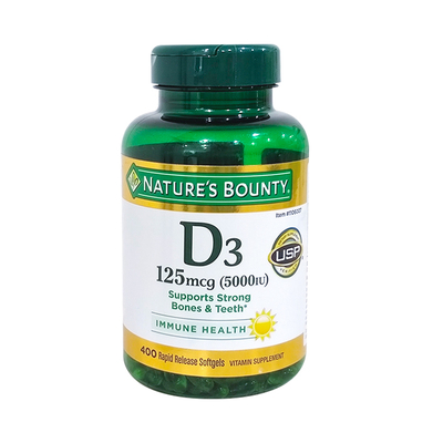 现货美国自然之宝维生素D3胶囊