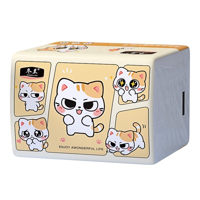 冬兰加厚大包小猫抽纸460张