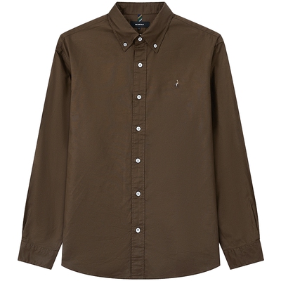 滨波牛津纺长袖商务衬衫老钱风