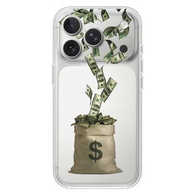 天上掉钱了适用苹果17PROMAX情侣15PRO可爱13动漫12卡通14个性iPhone16PROMAX硅胶透明手机壳华为小米vivoopp