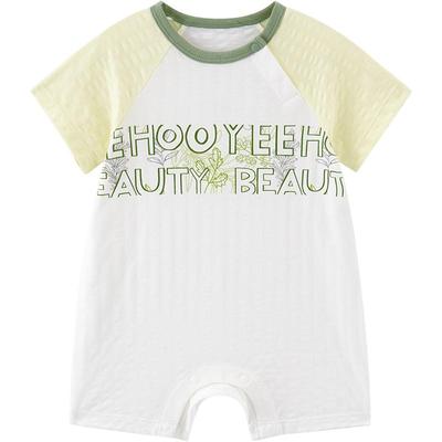 英氏婴儿连体衣男薄款夏季