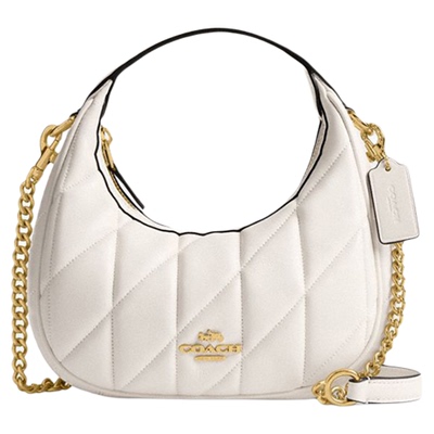 COACH/蔻驰Carmen菱格绗缝新月包