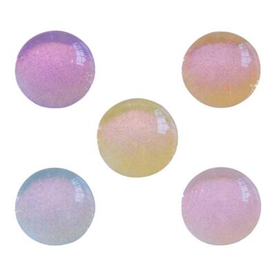 Mkop洞洞鞋配饰晕染玻璃球鞋花